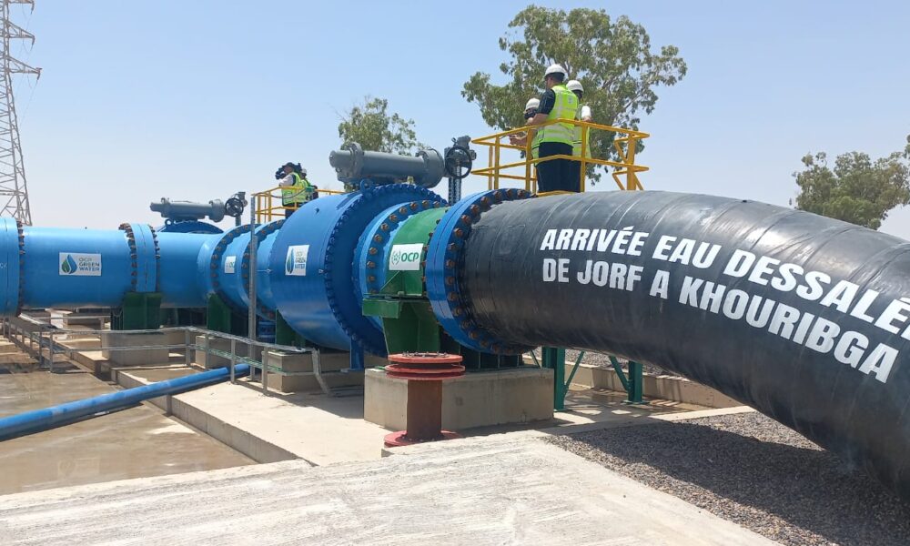 Dessalement : OCP lance le pipeline Jorf-Khouribga - La Vie éco
